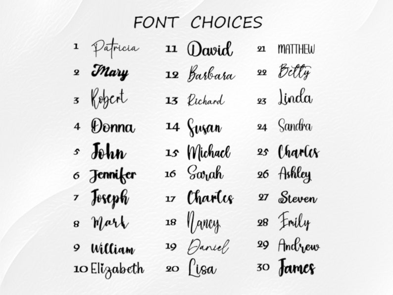 Personalized Script Font Name Decals: Custom Vinyl Labels - Etsy