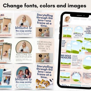 Instagram Pinned Posts Banner Template: Portrait Canva Design (digital ...