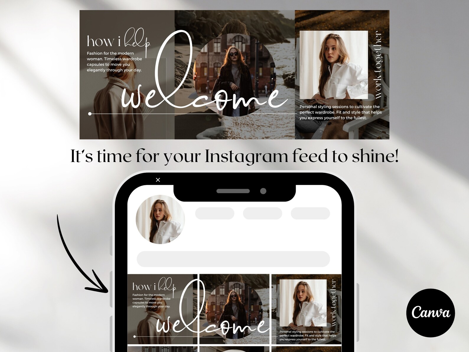 Aesthetic Pinned Post Banner Template for Instagram Carousel Template ...