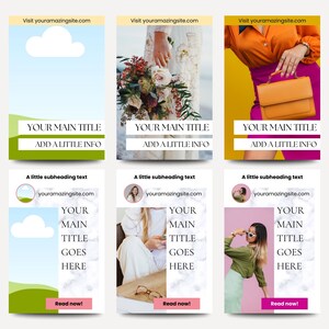 Pinterest Pins Template Editable Canva Templates for Pinterest Pins for ...