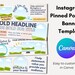 Pinned Posts Banner Template for Instagram Puzzle Template IG Canva ...