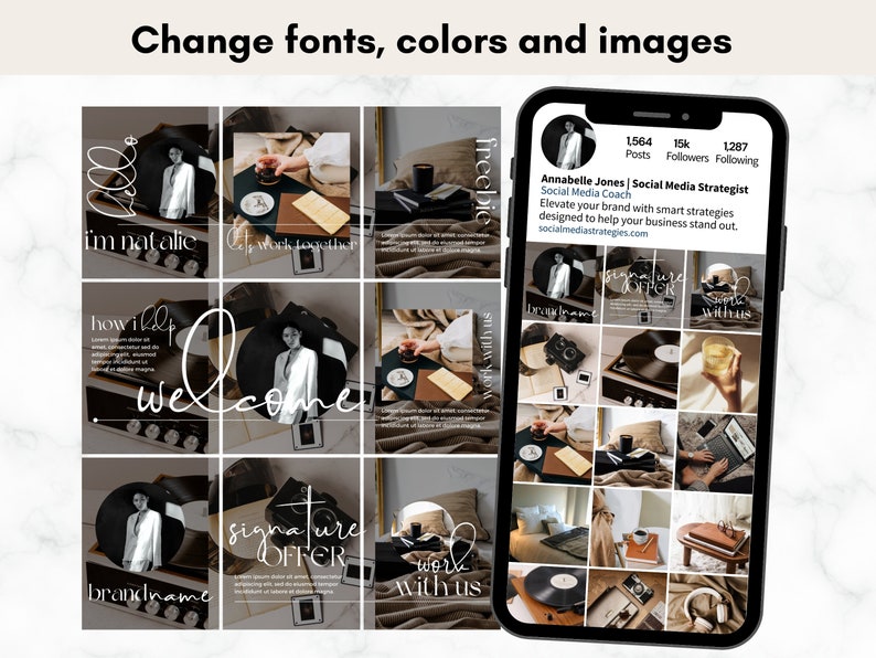 Aesthetic Pinned Post Banner Template for Instagram Carousel Template ...