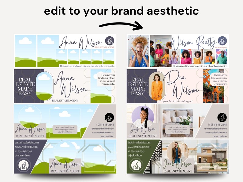 Real Estate Pinned Post Banner Template for Realtor Editable Social ...