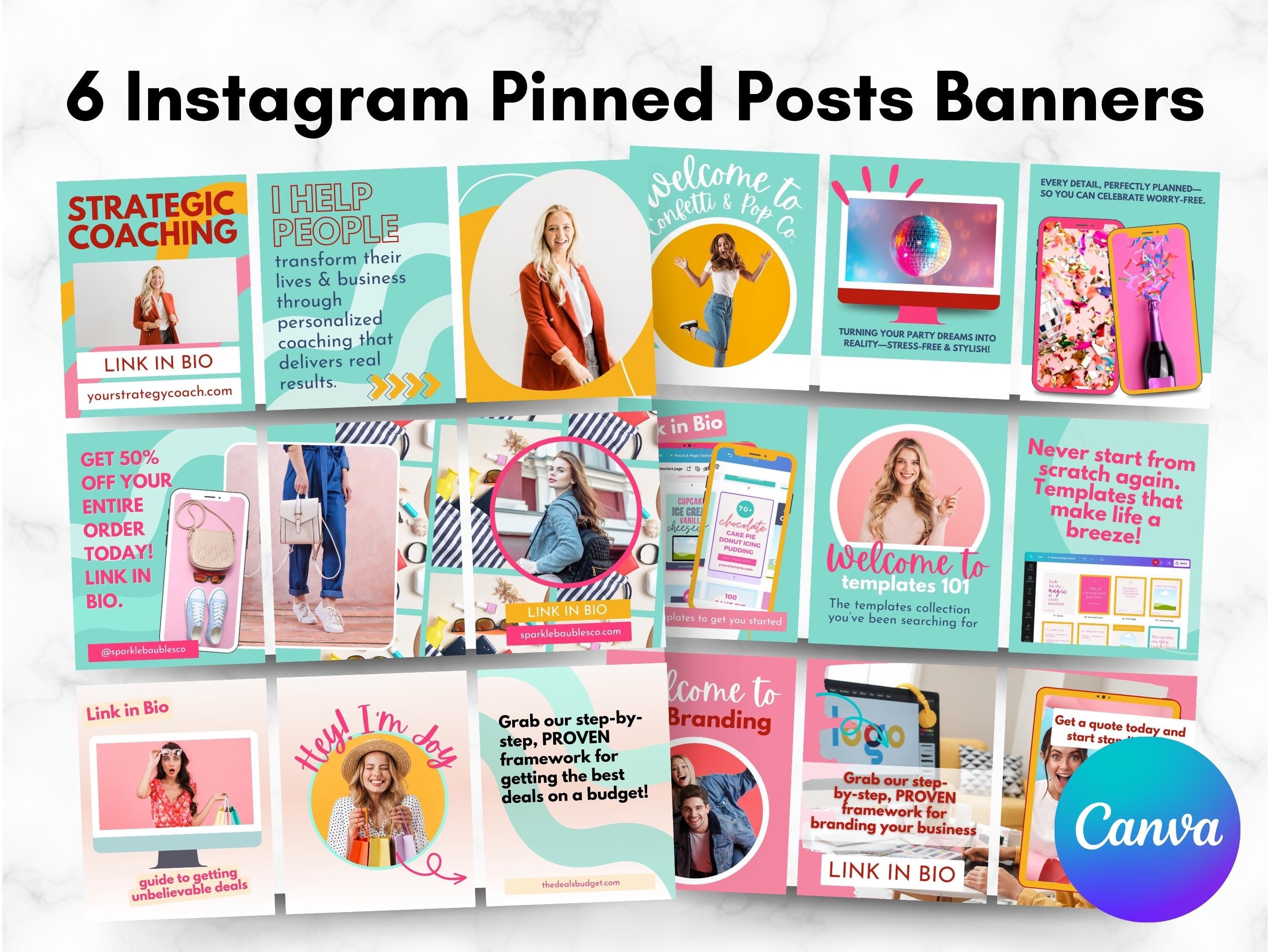 Instagram Pinned Post Banner Template: Vibrant Portrait Design (canva ...