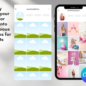 Instagram Portrait Grid Preview Mockup Template | Instagram Mockup ...