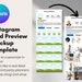 Instagram Grid Preview Mockup Template Instagram Mockup Template Canva ...