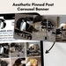 Aesthetic Pinned Post Banner Template for Instagram Carousel Template ...