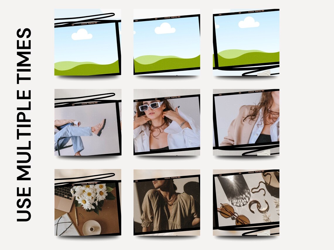 Instagram Grid Puzzle Template Instagram Puzzle Feed Canva Template ...