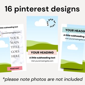 Pinterest Pins Template Editable Canva Templates for Pinterest Pins for ...