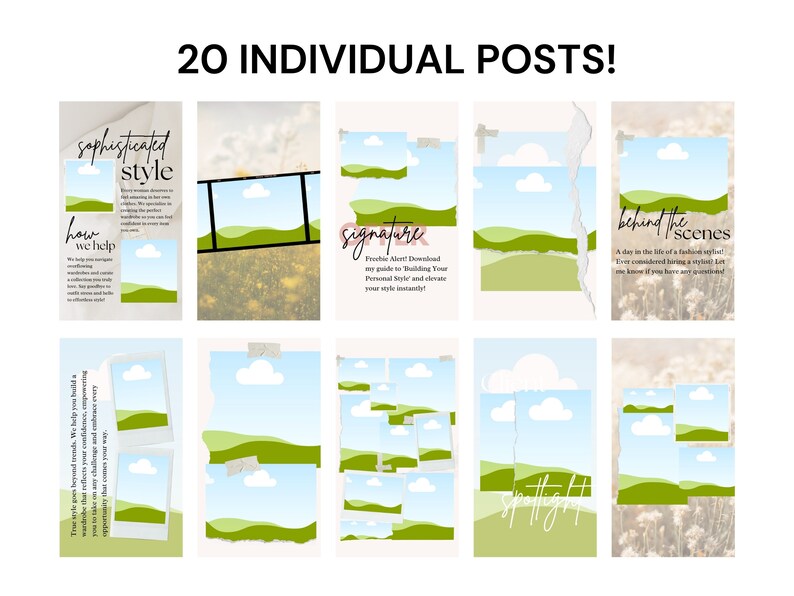 Aesthetic Instagram Stories Template Aesthetic Vibes Editable Social ...