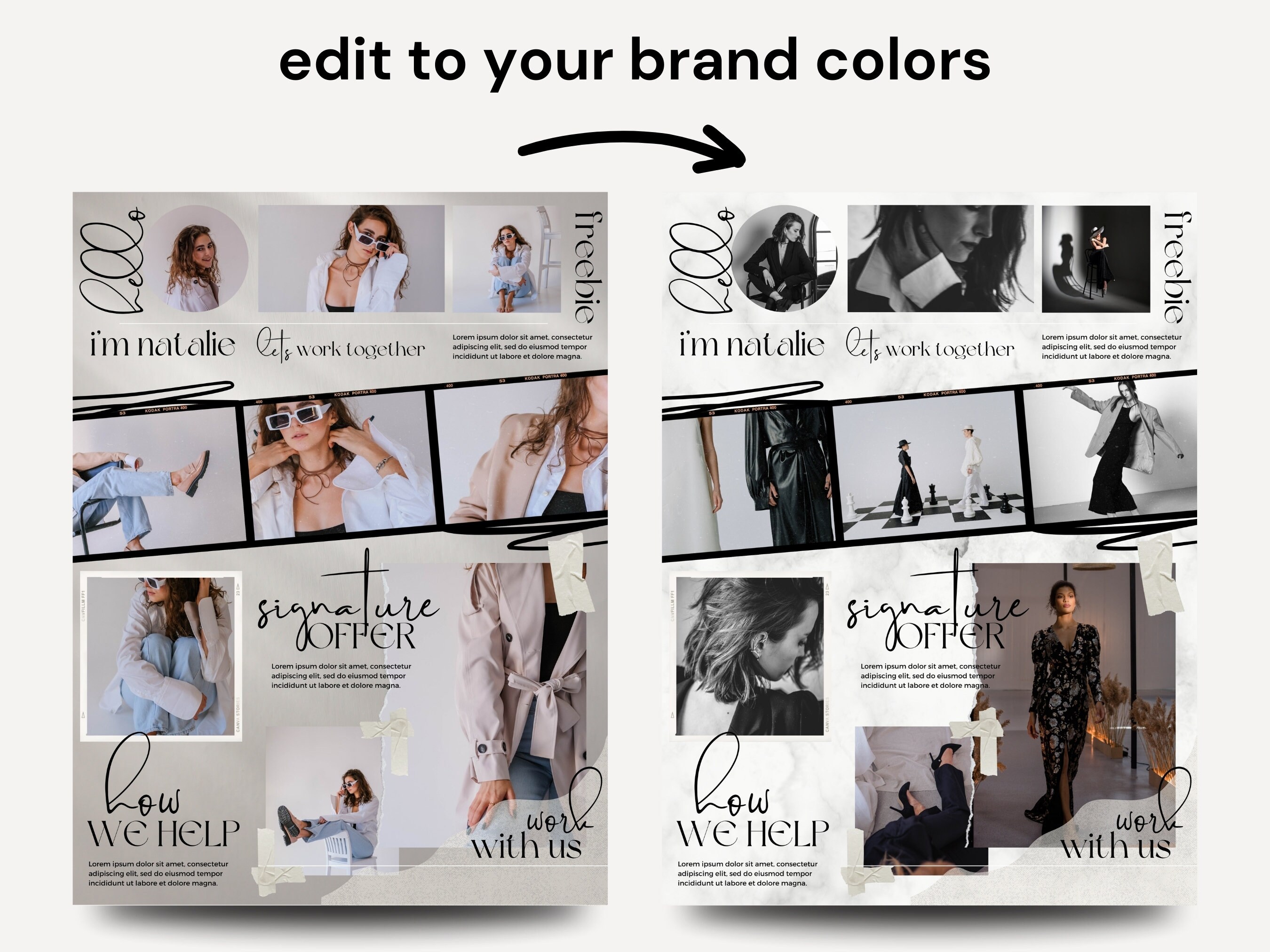 Instagram Grid Puzzle Template Instagram Puzzle Feed Canva Template ...