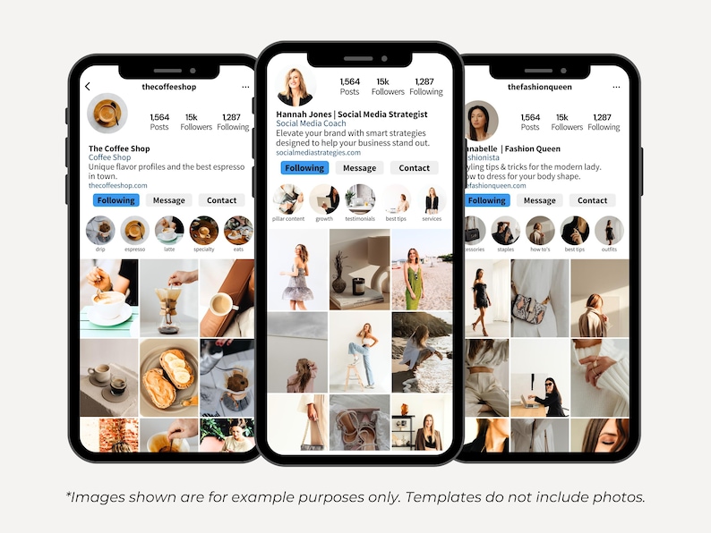 Instagram Portrait Grid Preview Mockup Template | Instagram Mockup ...