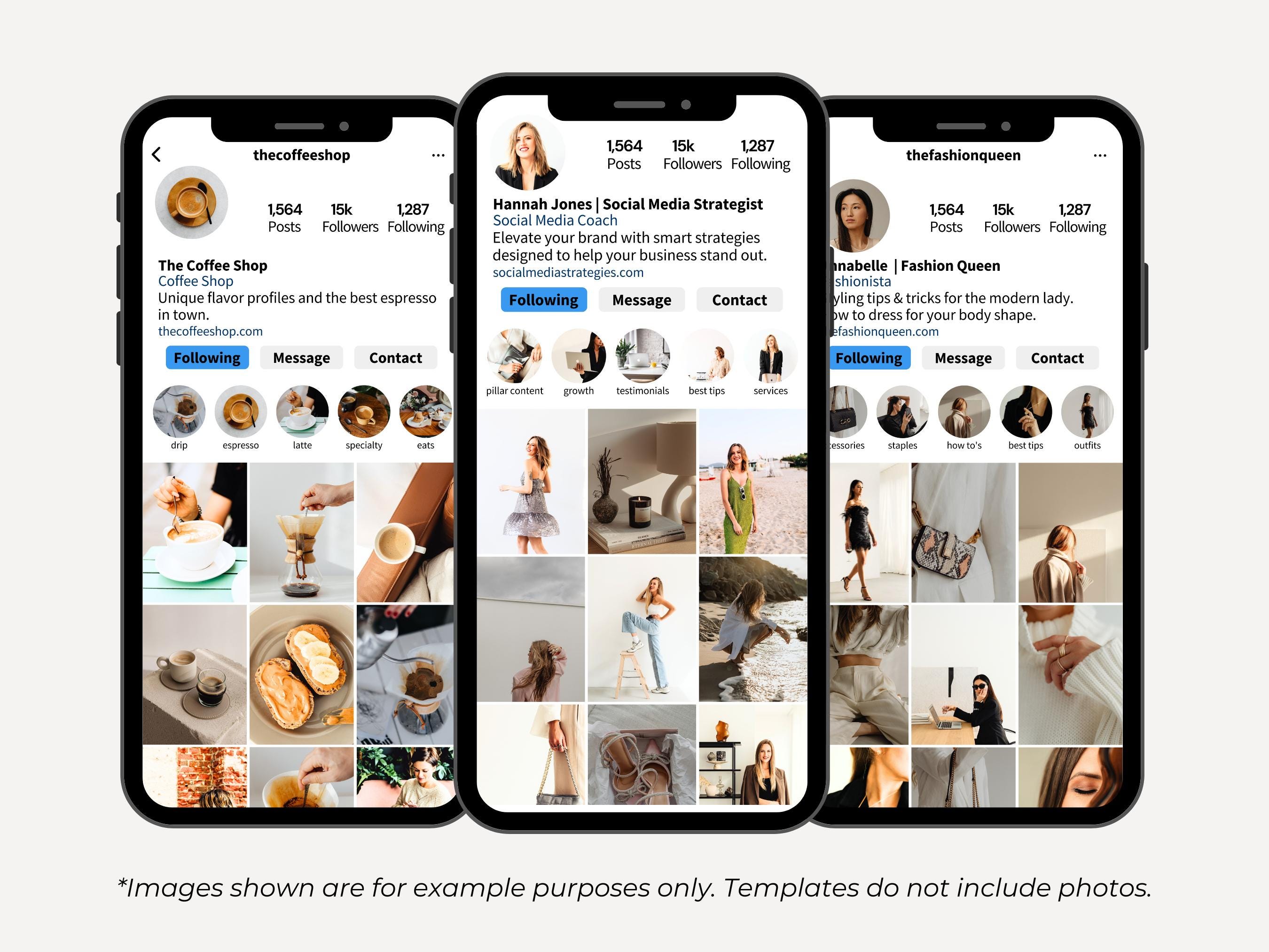 Instagram Portrait Grid Preview Mockup Template | Instagram Mockup ...