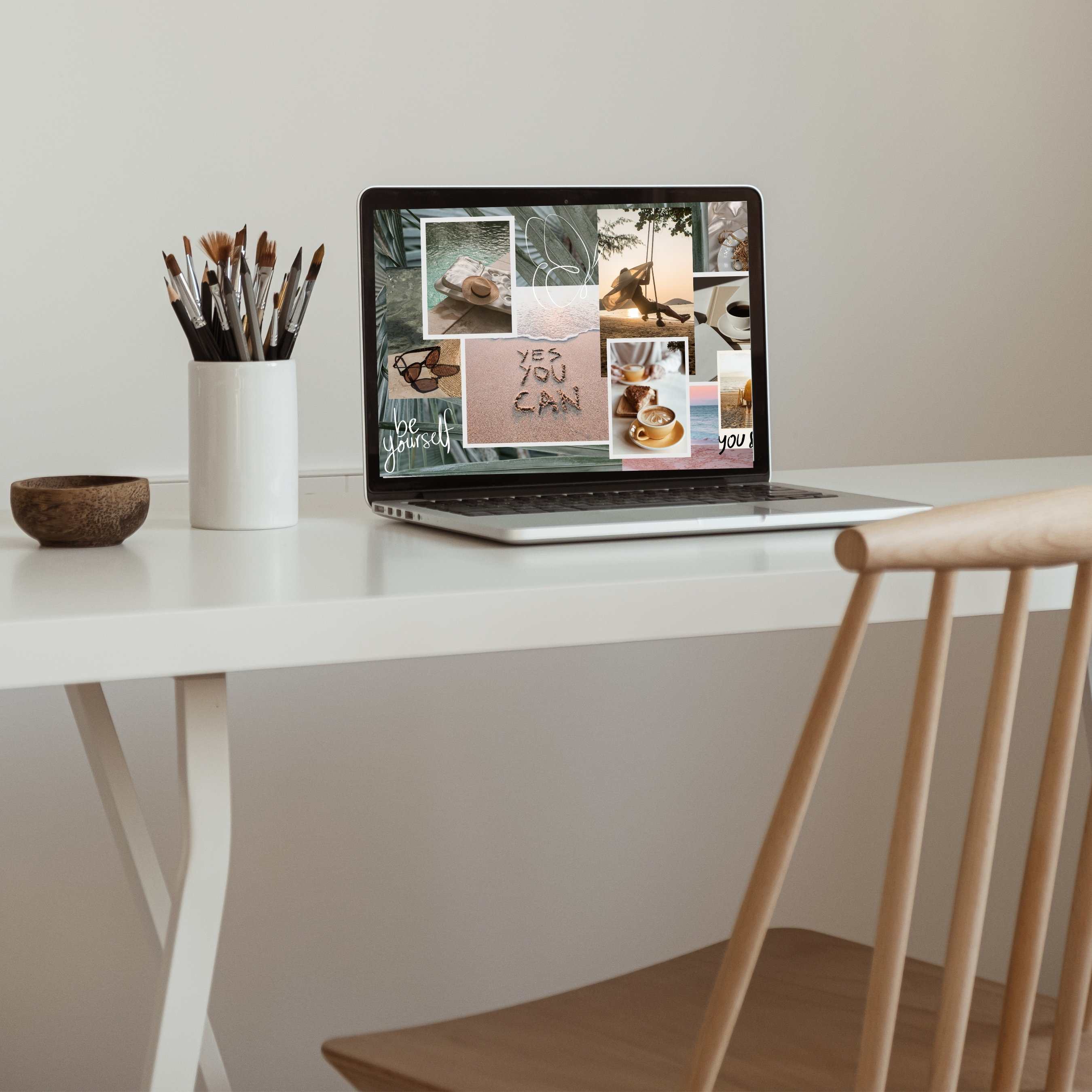 Vision Board Desktop Wallpaper Template | Vision Board Template ...