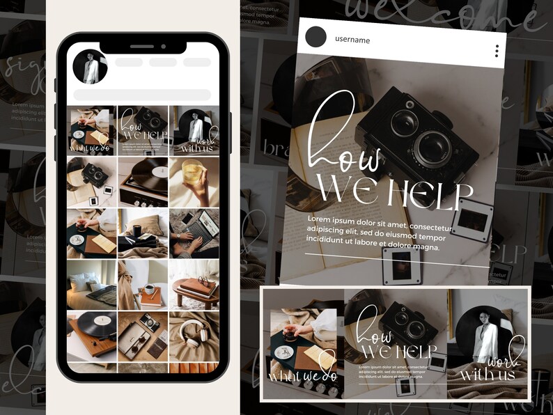 Aesthetic Pinned Post Banner Template for Instagram Carousel Template ...