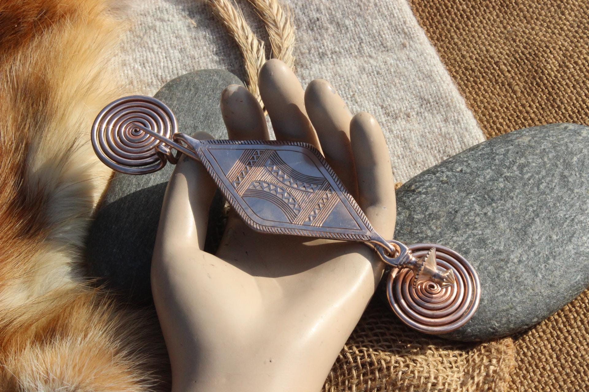 Fibula, Garment Clasp, Spiral Plate Fibula, Spiral Fibula, Plate Fibula ...