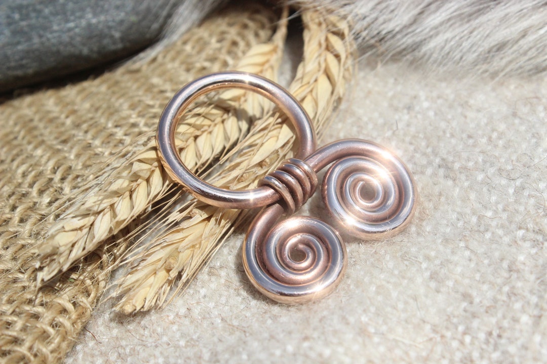 Pendant Spiral Pendant Troll Cross Made of Bronze Bronze Pendant Bronze ...