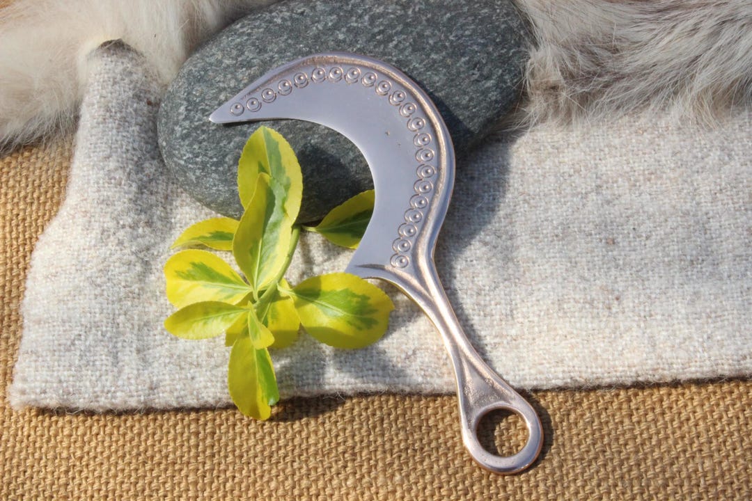 Bronze Sickle Celts Handle Sickle Herb Sickle Witches Garden Sickle ...