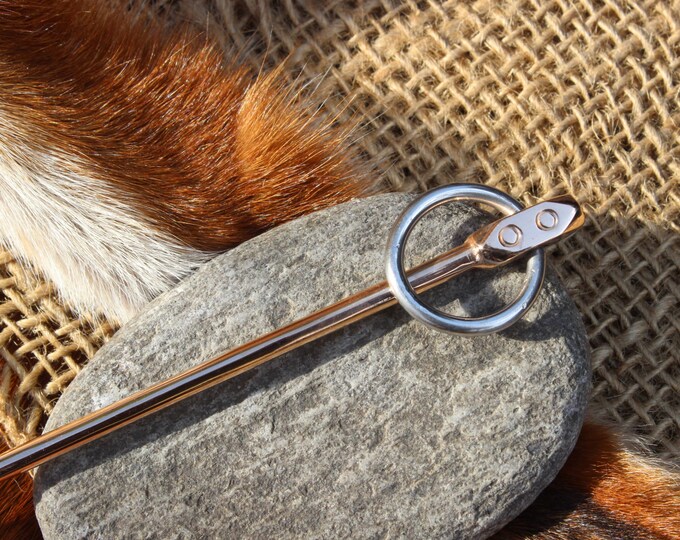 Viking Robe Pin Facet Head With Steel Ring Ring Head Pin Ring Pin 700 ...