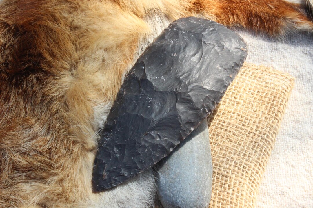 Flint Spear Flint Large Spearhead Flint Dagger Neolithic Spearhead ...