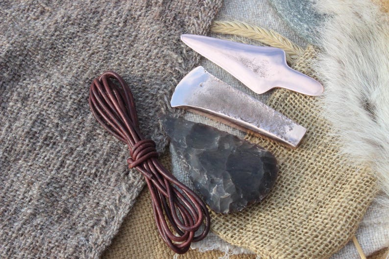 Neolithic Bell Beaker Culture Copper Age Set Copper Axe Copper Dagger ...