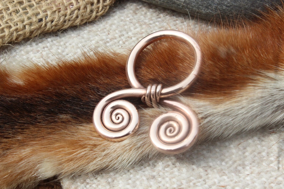Pendant Spiral Pendant Troll Cross Made of Bronze Bronze Pendant Bronze ...