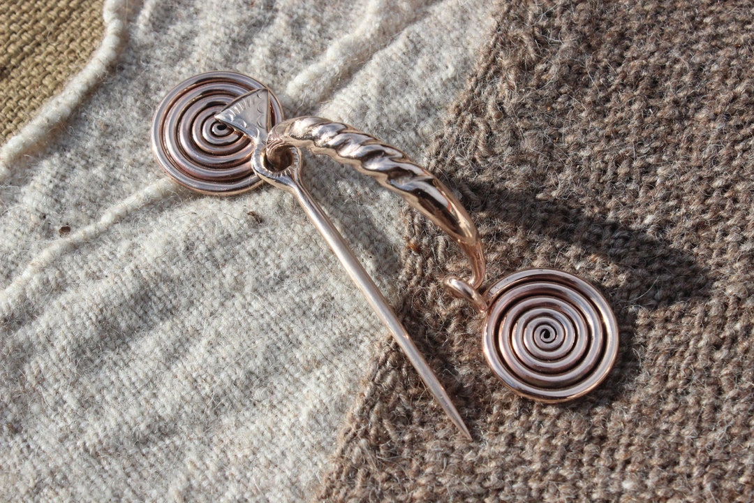 Spiral Plate Fibula Bronze Age Spiral Fibula Fibula Garment Pin LARP ...