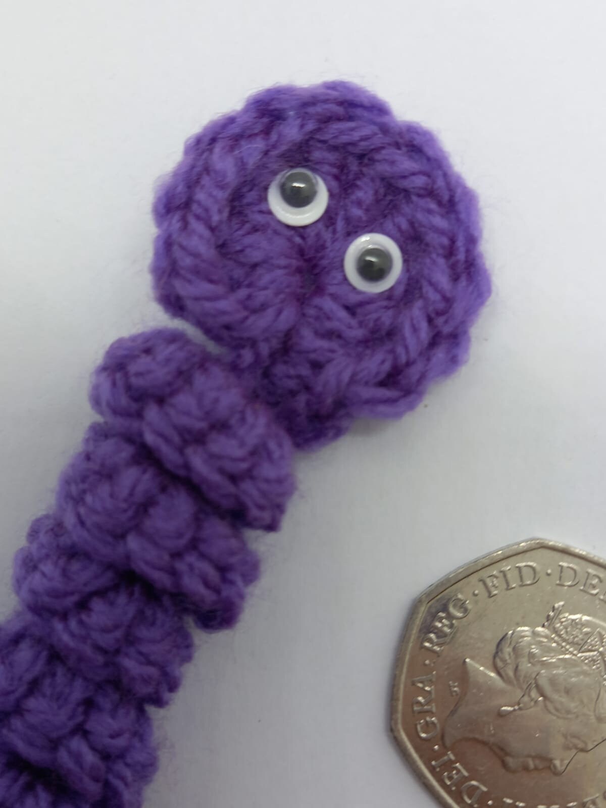 Worry Worm Pet Crochet Handmade Rainbow Mental Health Autism Fidget ...