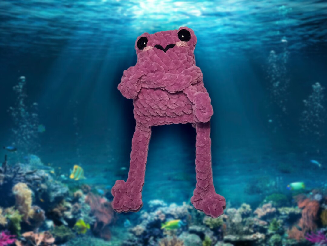 Long Armed Frog Plushie Collectable Crochet Amigurumi Stuffed Animal ...