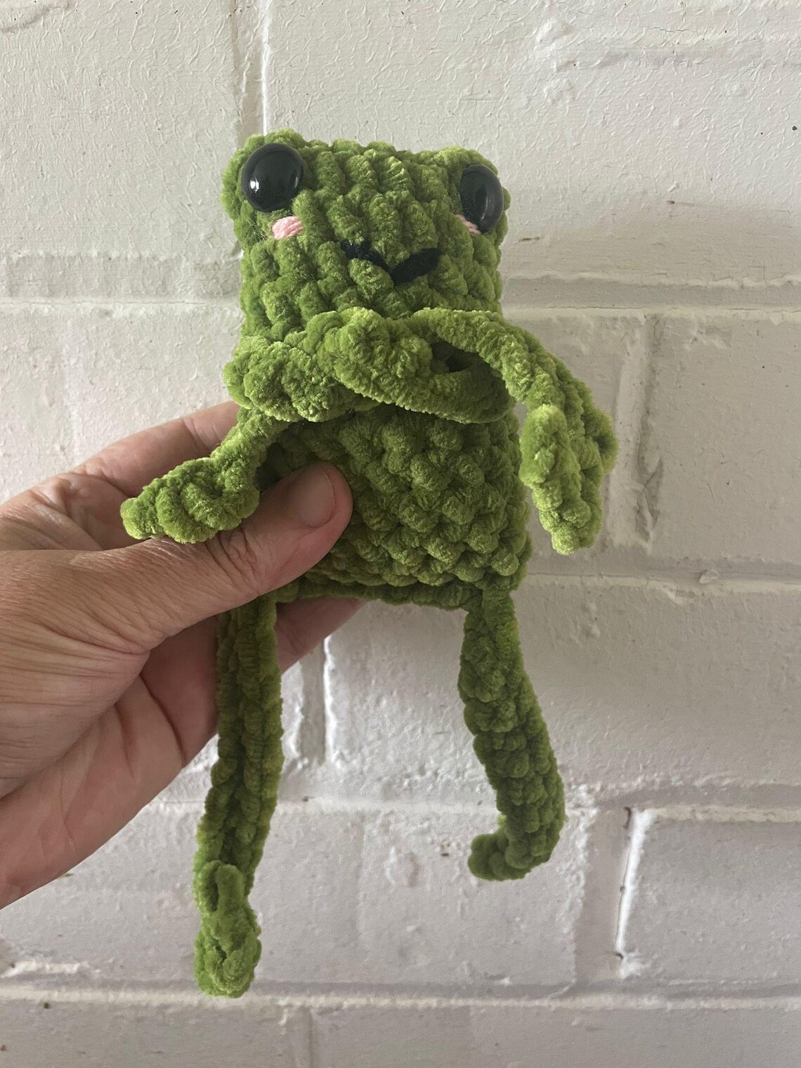 Long Armed Frog Plushie Collectable Crochet Amigurumi Stuffed Animal ...