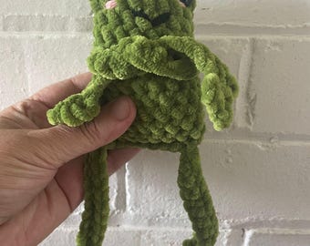 Long Armed Frog Plushie Collectable Crochet Amigurumi Stuffed Animal ...