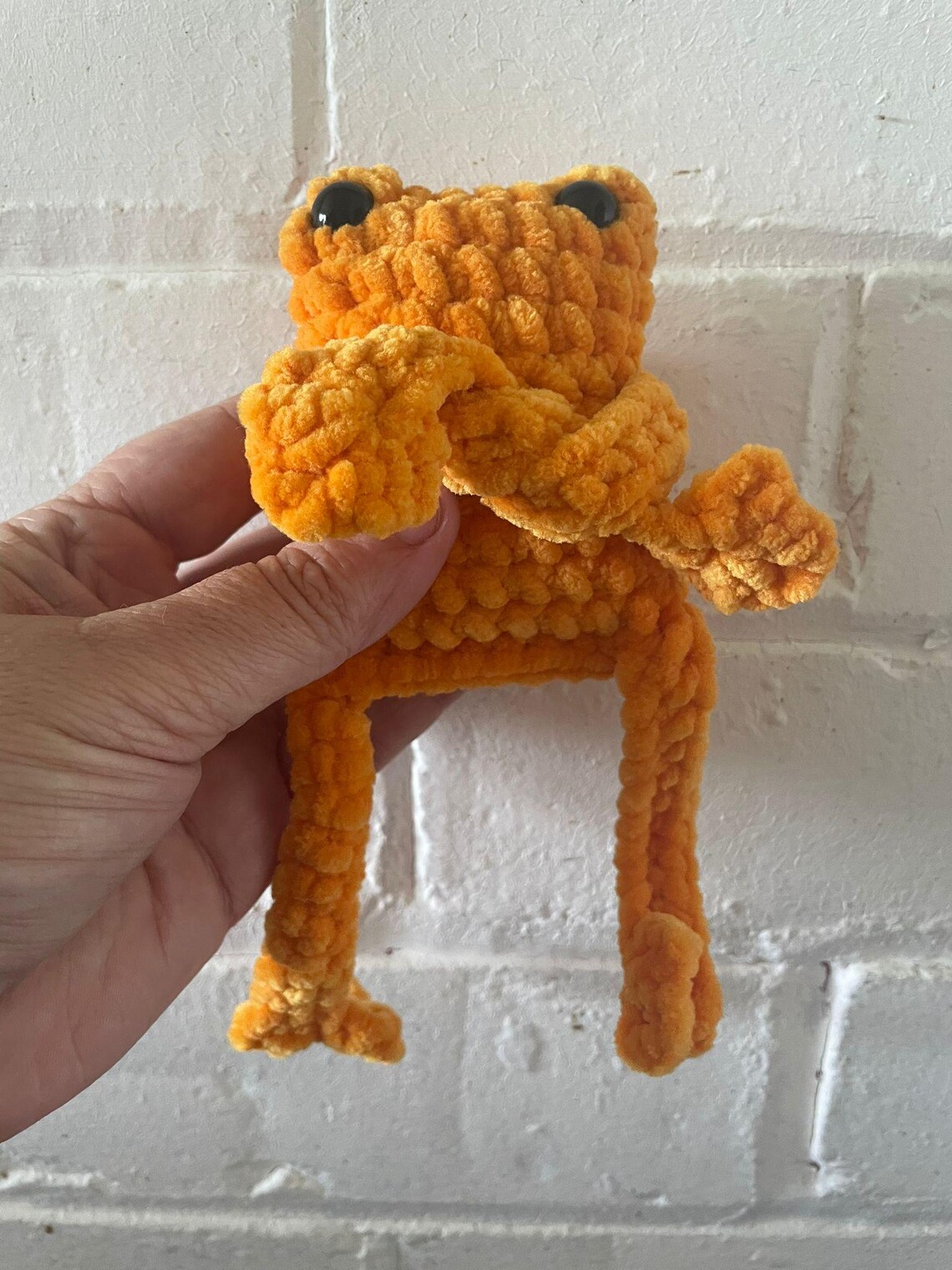 Long Armed Frog Plushie Collectable Crochet Amigurumi Stuffed Animal ...