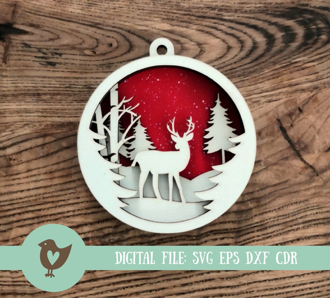 Christmas Ornaments SVG, Laser Cut Files, Multilayer Svg - Etsy