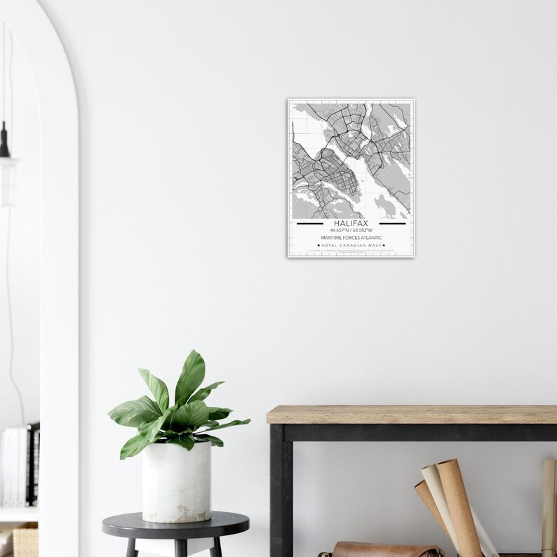 Halifax (canada) Map Blueprint Poster - Etsy