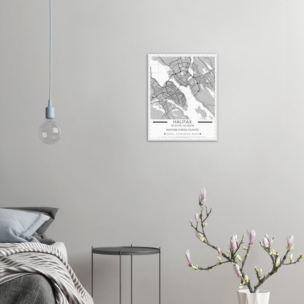 Halifax (canada) Map Blueprint Poster - Etsy