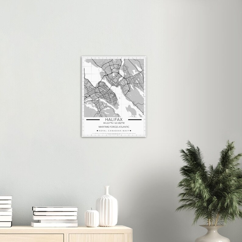 Halifax (canada) Map Blueprint Poster - Etsy