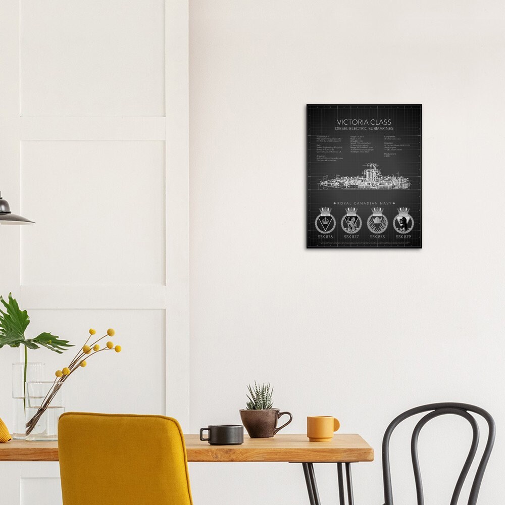Victoria Class Submarine Black Poster - Etsy