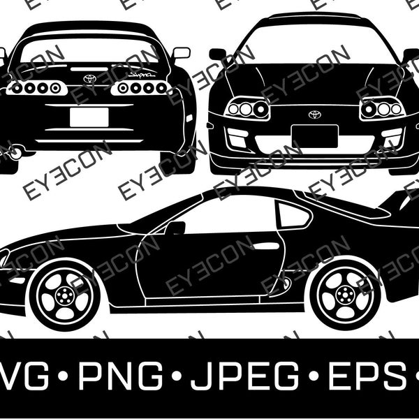Toyota Supra Dxf - Etsy
