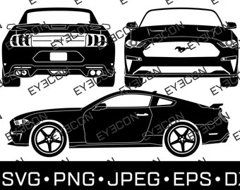 Mustang Gt Vector - Etsy