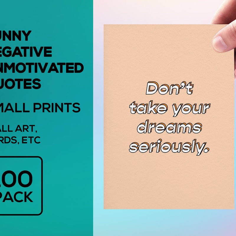 Cynical Affirmations - Etsy UK