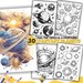 30 Planets Coloring Pages, Space, Galaxy, Coloring Book, Adult and Kids ...