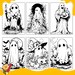 Spooky Ghost Coloring Pages, Cute Halloween Coloring Book, PDF & PNG ...
