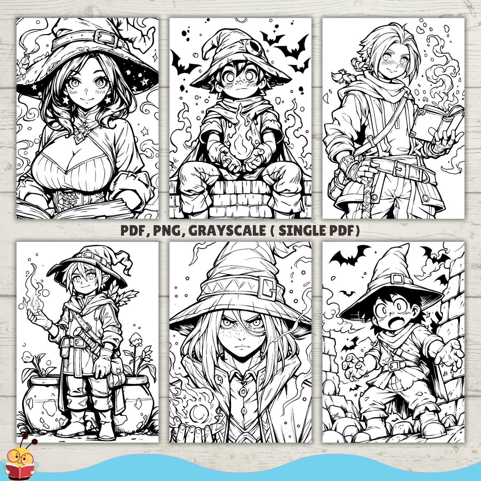 Dnd Magicians Coloring Pages, Mage Coloring Book, Magic Coloring Sheets ...
