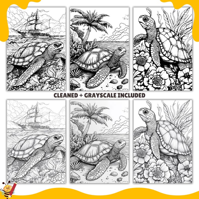 Ocean Turtle Coloring Pages, Sea Turtles Coloring Pages, Underwater ...