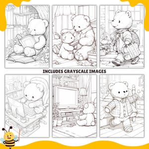 34 Teddy Bear Life Coloring Pages, Cute, Kawaii, Adorable Kids Coloring ...