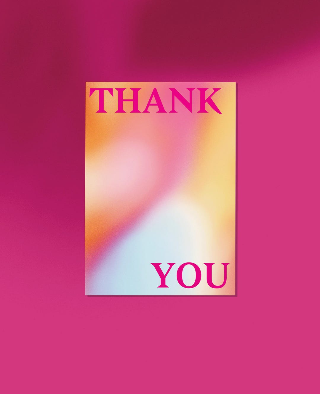 Thank You Postcard Typo Postcard Graphic Design Typography Proud of You ...