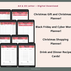 Festive Christmas Planner Printable. Holiday Organizer. Xmas Binder ...