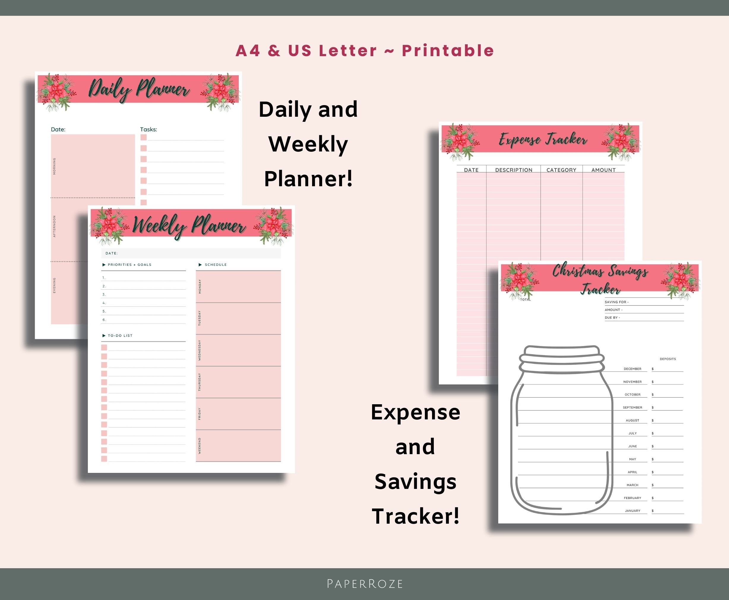 Festive Christmas Planner Printable. Holiday Organizer. Xmas Binder ...