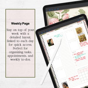 2025 Floral Planner | MONDAY Start | Monthly, Weekly & Daily Planner ...