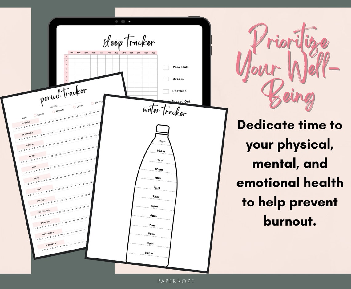 Self-care Planner | Plan for Mind, Body, Beauty, Your Complete Guide to ...